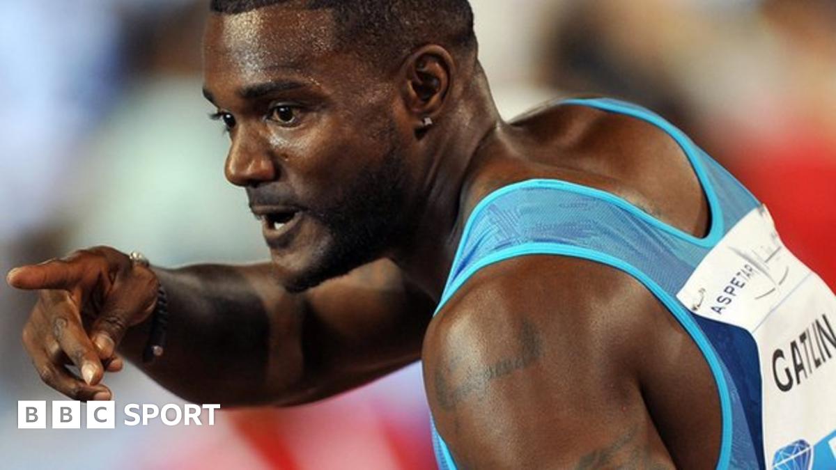 Justin Gatlin equals sixth fastest 100m time at Diamond League - BBC Sport
