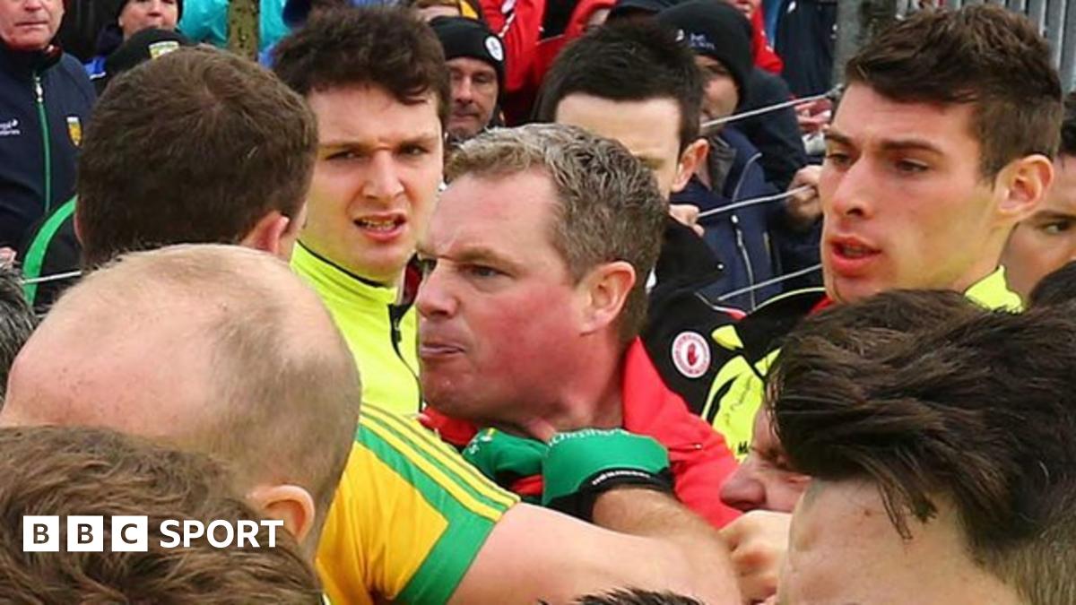 Gavin Devlin handed ban and counties fined after Ballybofey row - BBC Sport