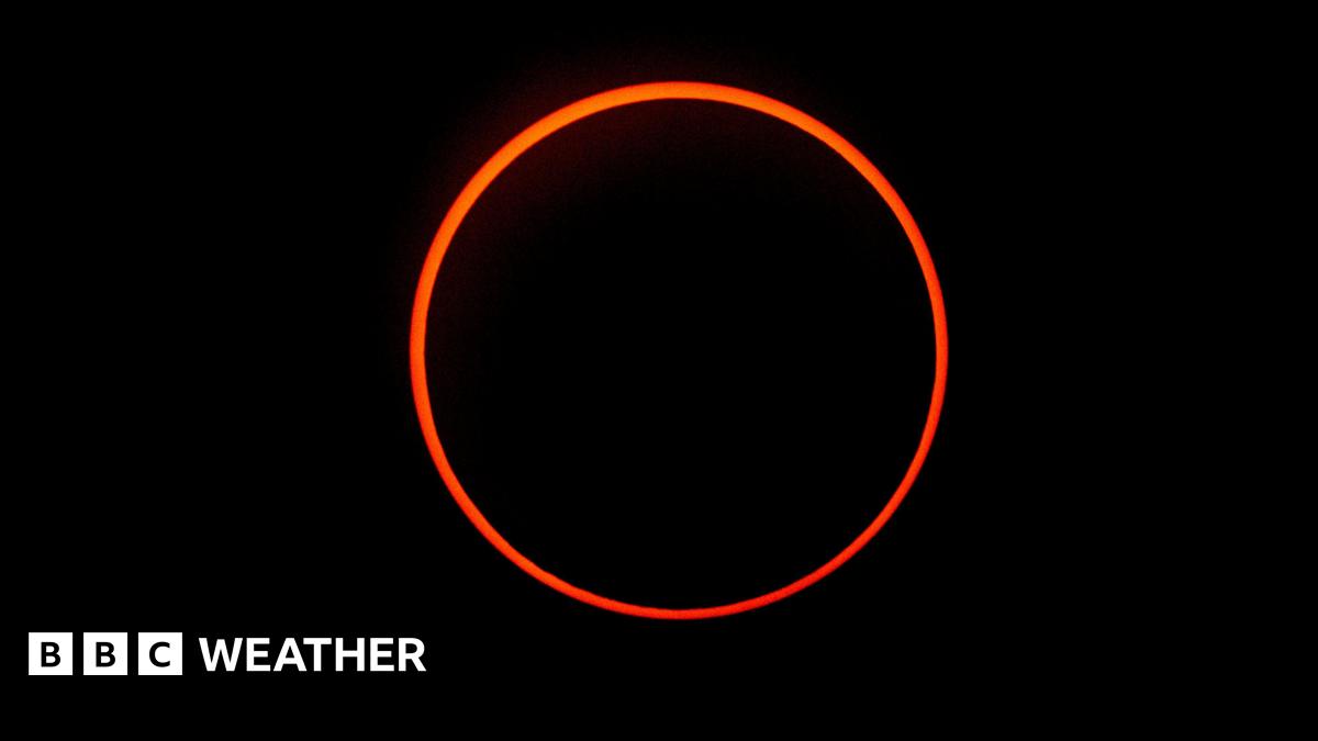 How and when to see October's 'ring of fire' solar eclipse - BBC Weather