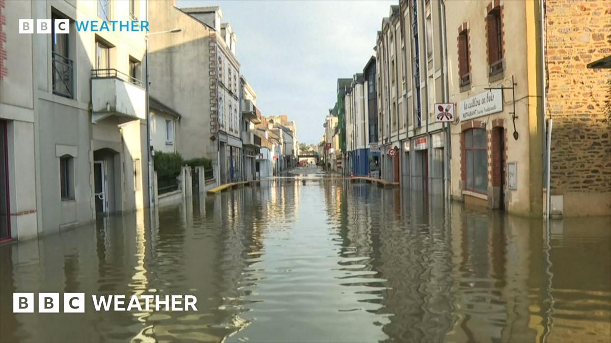 Severe flooding hits western France as hundreds evacuated - BBC Weather