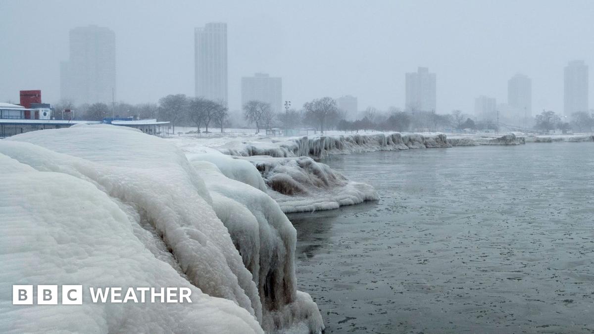 Ice storm warnings as snow and freezing rain target north-east US - BBC ...