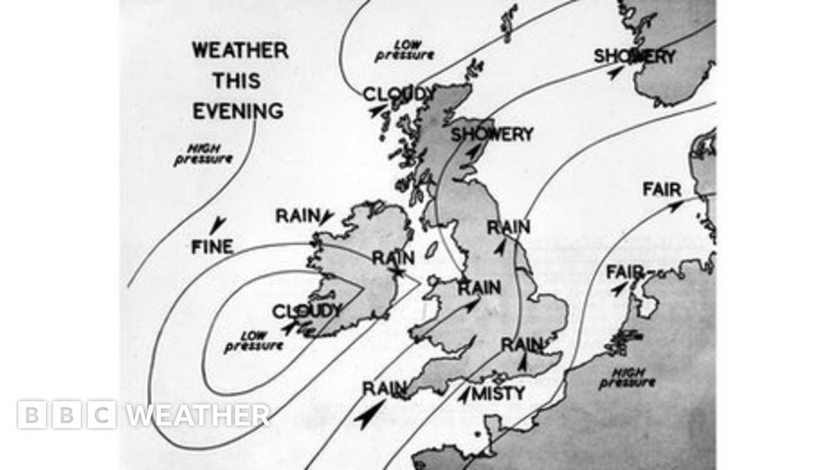 First TV weather chart - BBC Weather