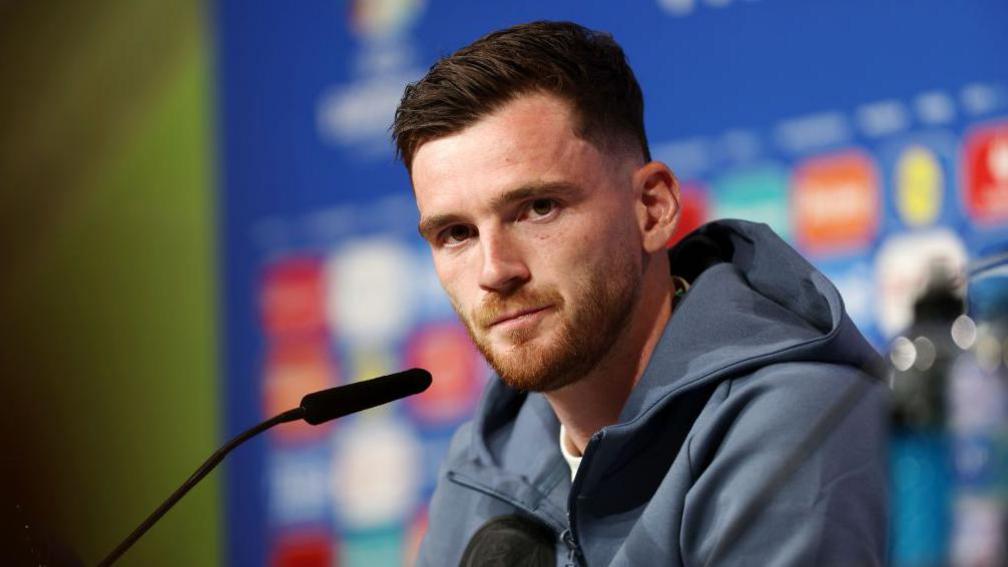 Scotland captain Andy Robertson calms injury fears - BBC Sport