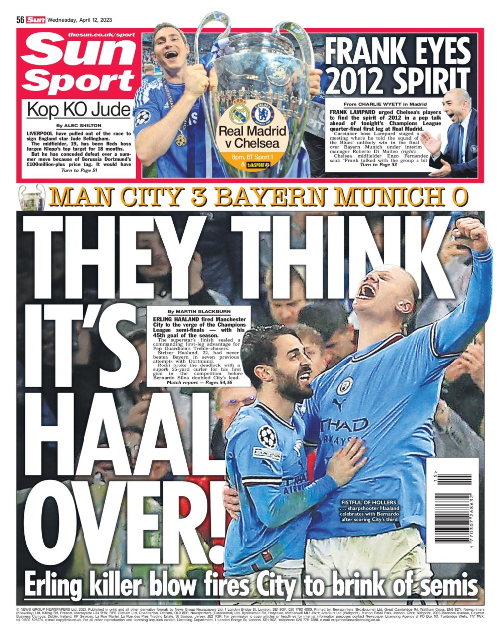 Wednesday's back pages - BBC Sport