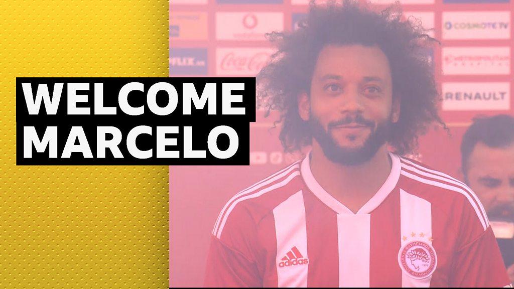 Marcelo given huge welcome by 20,000 fans at Olympiakos - BBC Sport