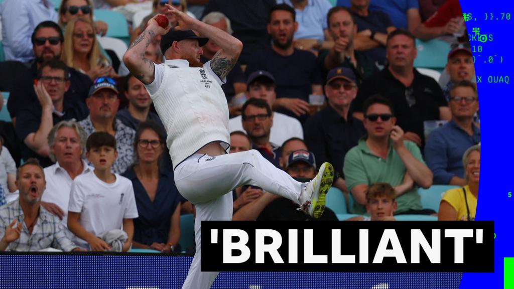 The Ashes: Ben Stokes' brilliant boundary catch ends Australia innings ...