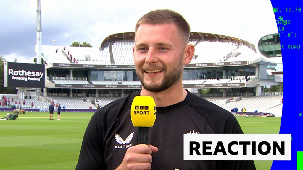 England v West Indies video: Gus Atkinson on seven-wicket debut - BBC Sport