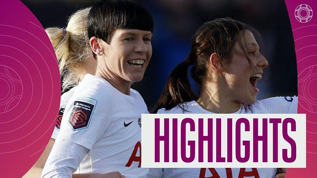 WSL highlights: Tottenham 4-0 Brighton - BBC Sport