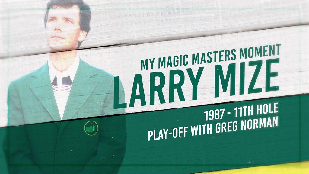 Masters: Larry Mize on 1987 winning chip - 'it looked good, I was just ...