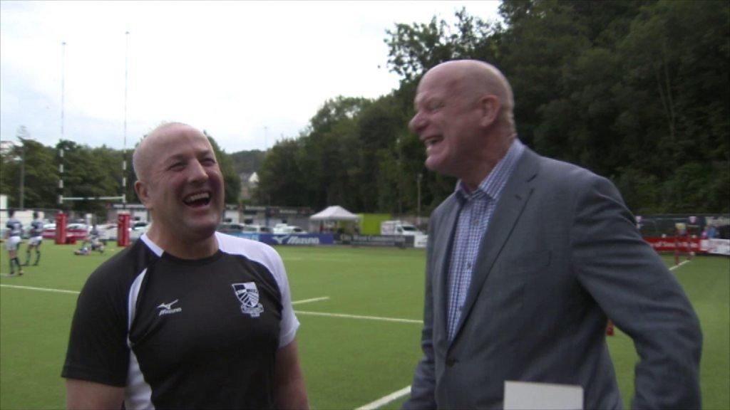 What's cracking up Garin Jenkins and Phil Steele? - BBC Sport