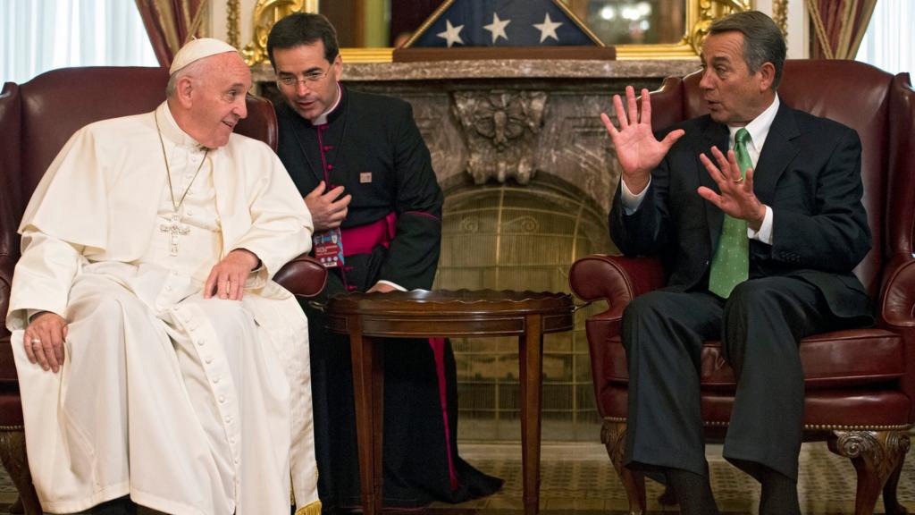 As it happened: Pope Francis addresses US Congress - BBC News