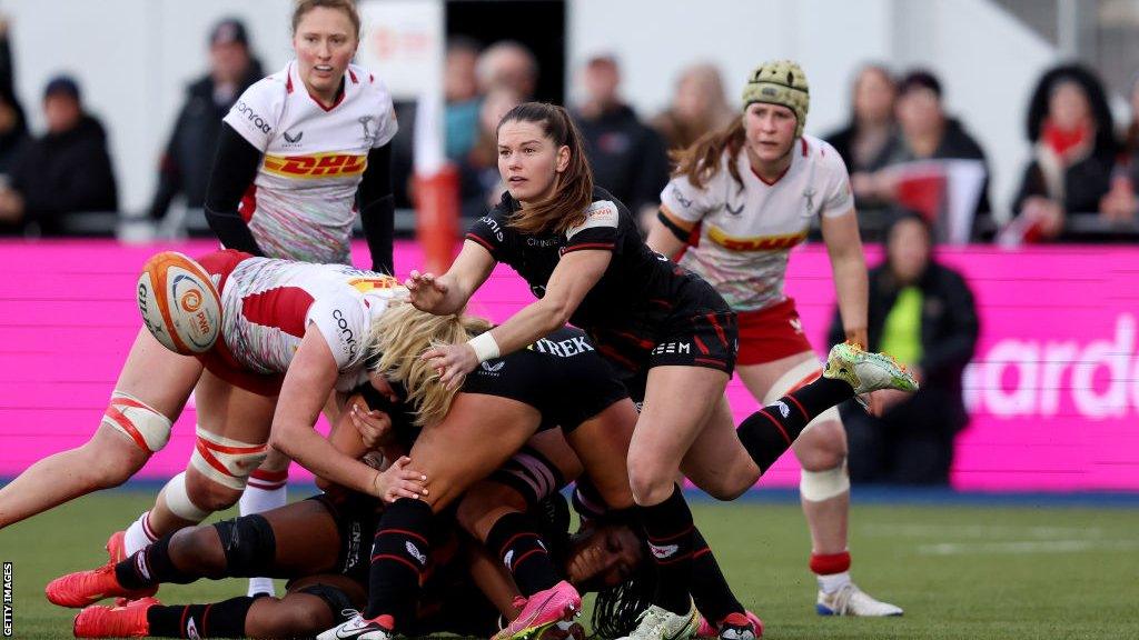 PWR: Saracens beat Harlequins and Leicester defeat Loughborough - BBC Sport