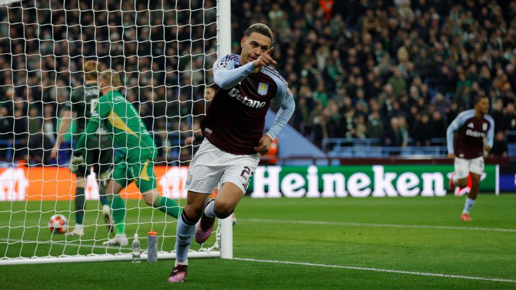 Aston Villa news: Rogers makes Champions League history - BBC Sport