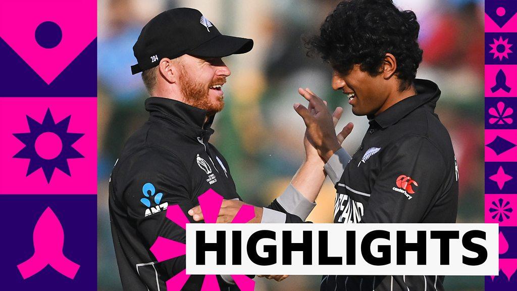 ICC Cricket World Cup highlights: New Zealand secure five-wicket win ...