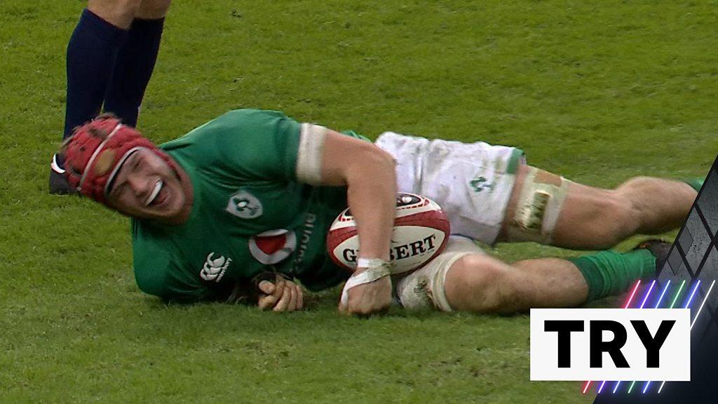 Six Nations: Josh van der Flier scores Ireland's fourth try against ...