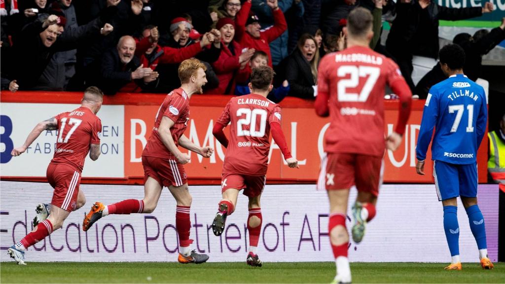 Scottish Premiership: Aberdeen stun Rangers to earn seventh win in row ...