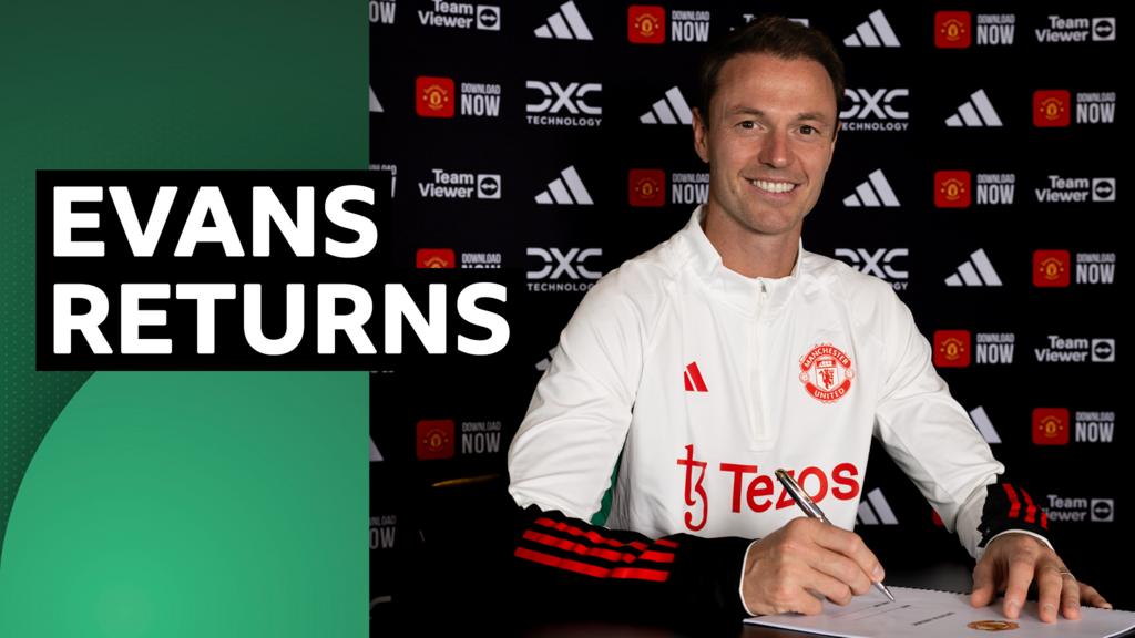 Watch: United return a 'proud moment' for Evans - BBC Sport