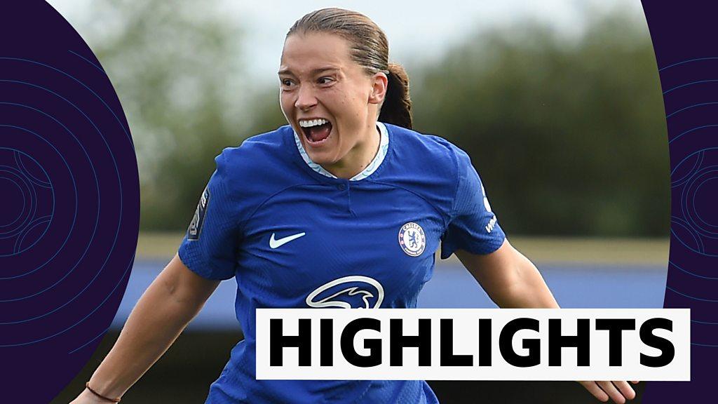 WSL: Chelsea 2-0 Man City highlights - BBC Sport