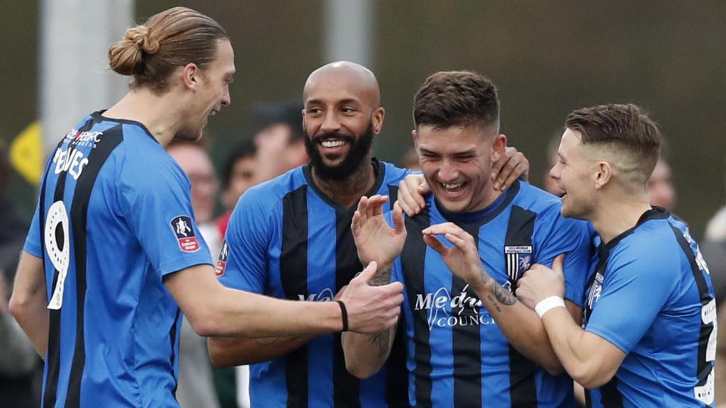 FA Cup: Gillingham's Oldaker's brilliant strike puts Gills ahead ...