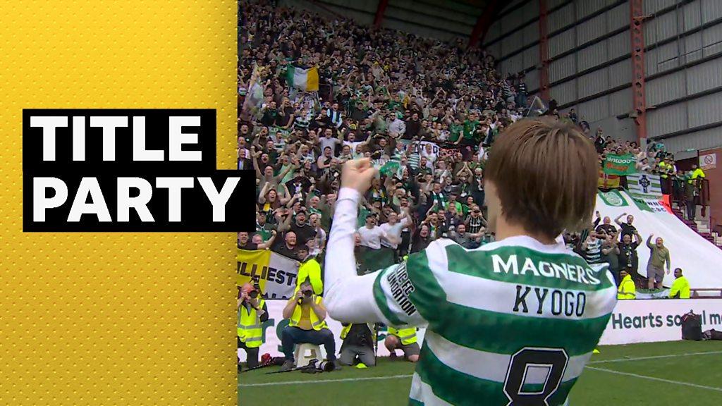 Celtic win title: Scottish Premiership success celebrated by players ...