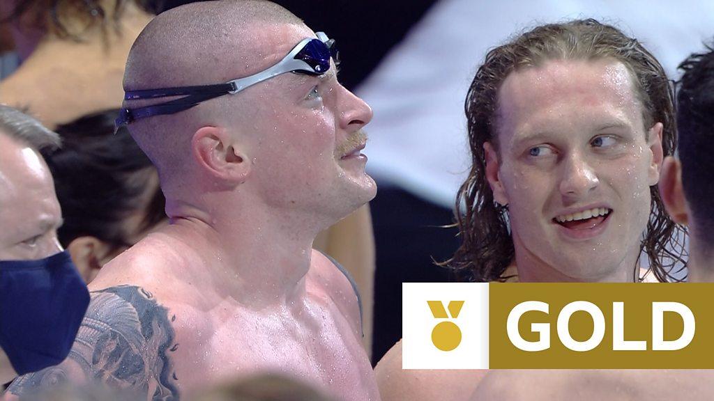 European Swimming Championships: Great Britain men win 4x100m medley ...