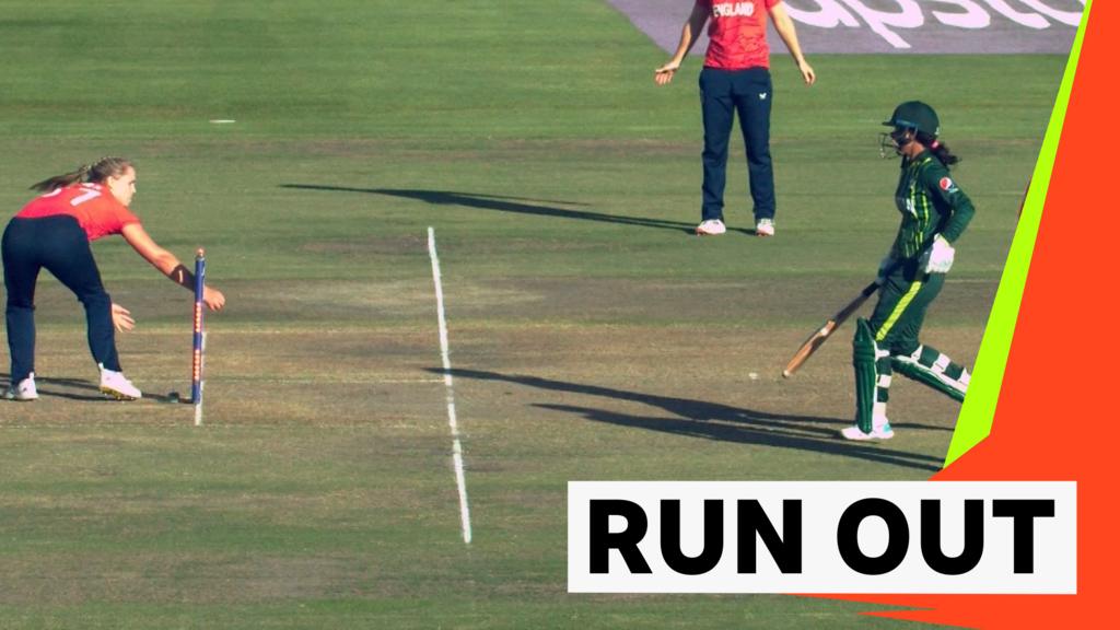 Women's T20 World Cup: Tuba Hassan suffers bizarre run-out as Pakistan ...