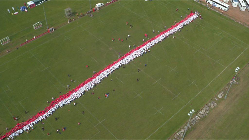 New world record for biggest rugby scrum - BBC Sport