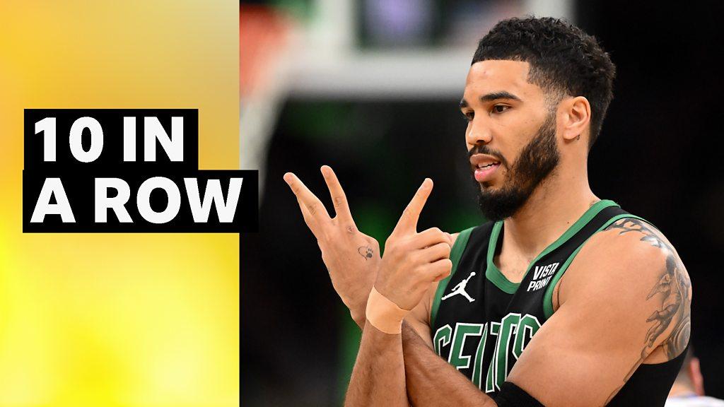 NBA: Boston Celtics beat Dallas Mavericks 138-110 for 10th straight win ...