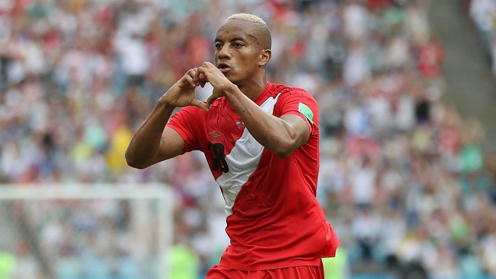 World Cup 2018: Andre Carrillo volleys Peru ahead against Australia ...