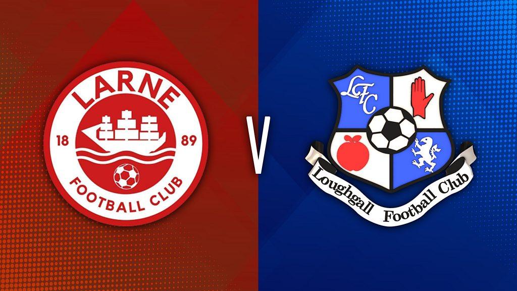 Watch: Andy Ryan double helps Larne beat Loughgall to go top - BBC Sport