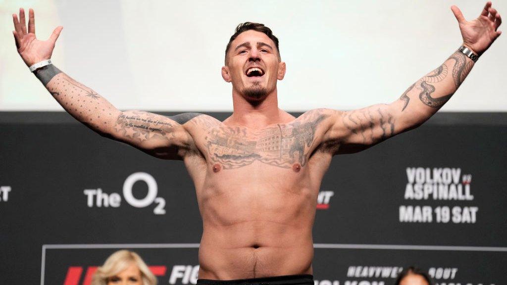 UFC London: Heavyweight Tom Aspinall almost forgets to weigh in for ...