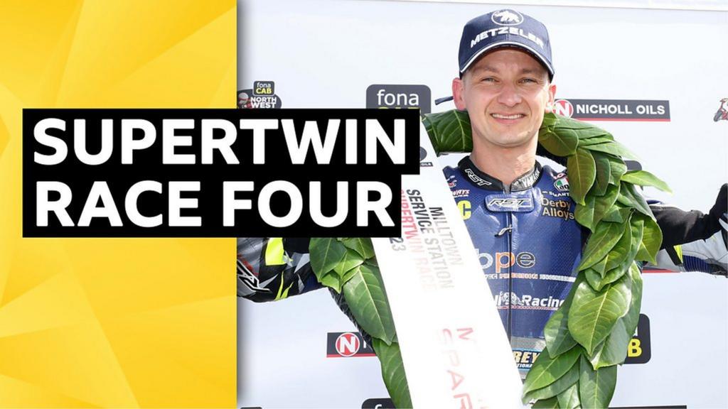Watch: Richard Cooper captures Supertwin double at North West 200 - BBC ...