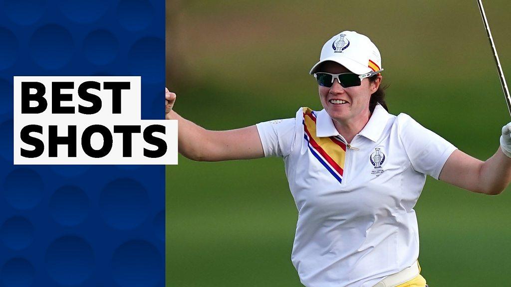 Solheim Cup 2023: Europe fight back on day one - best shots - BBC Sport
