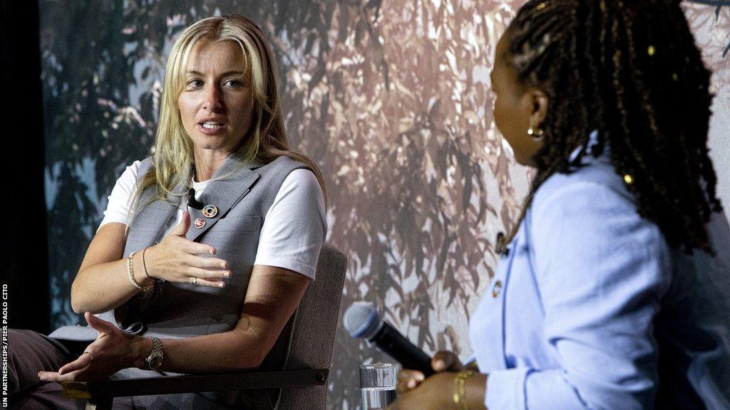 Leah Williamson: England captain tells UN of career gender 'battles' in New York - BBC Sport