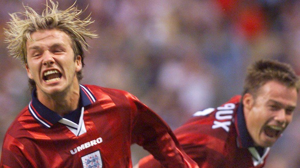 World Cup 1998: Darren Anderton and David Beckham score as England beat ...