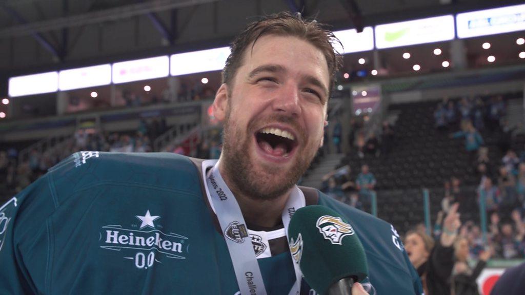 Belfast Giants: Tyler Beskorowany, David Goodwin and Adam Keefe on cup ...