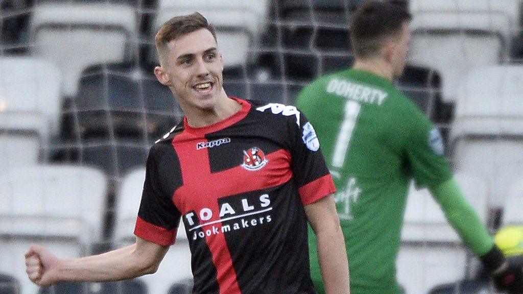 Gavin Whyte hits first-half hat-trick as Crusaders rout Carrick Rangers ...