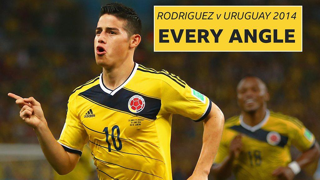 From every angle: James Rodriguez goal v Uruguay - Fifa World Cup 2014 ...