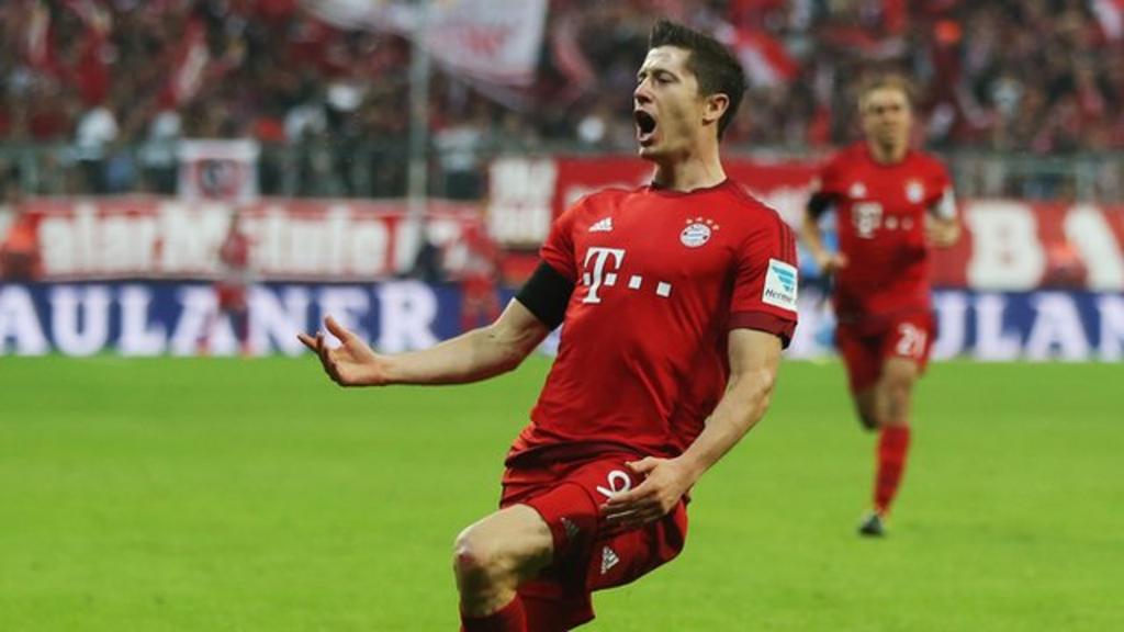 Robert Lewandowski S Five Goals In Nine Minutes For Bayern Munich Bbc