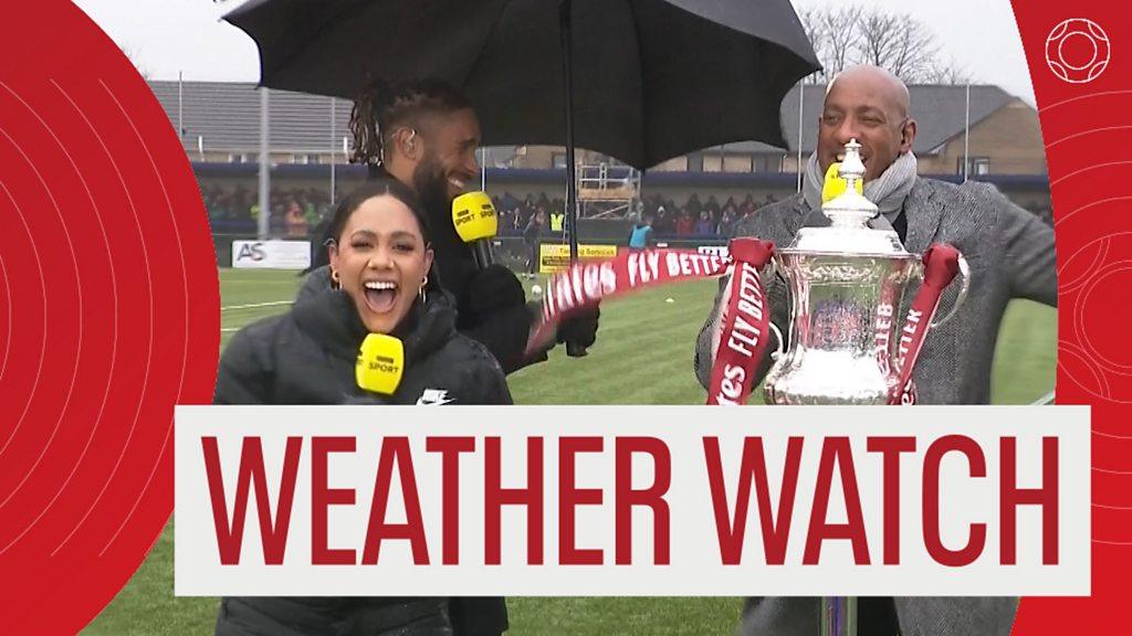 FA Cup: Watch - 'Proper football weather' causes havoc at Buxton - BBC ...