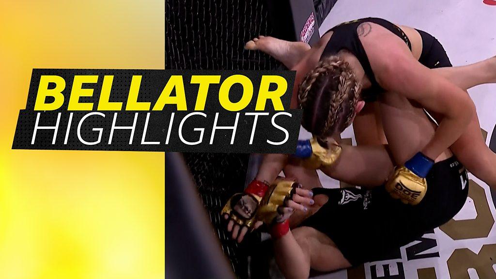 Bellator 300: Leah McCourt stops Sara McMann to set up Cris Cyborg title fight - BBC Sport