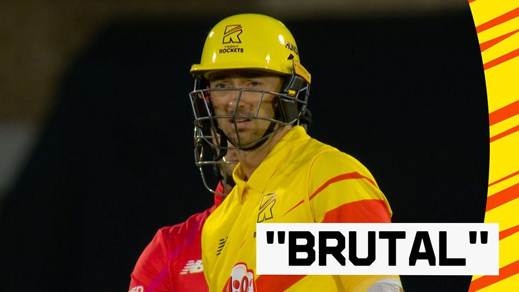 Daniel Sams hits back-to-back sixes for Trent Rockets - BBC Sport