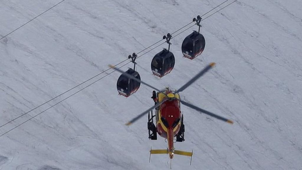 Dramatic cable car rescue in Alps took two days - BBC Newsround