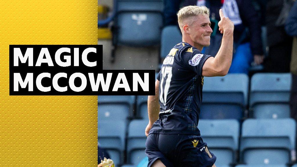 Dundee 1-0 Hearts: Luke McCowan's perfect finish downs visitors - BBC Sport
