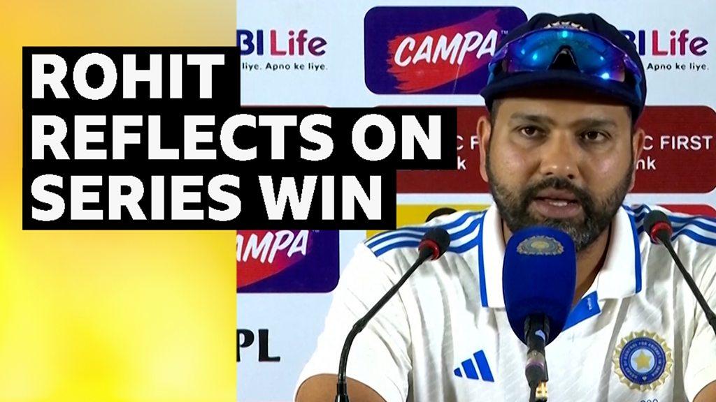 India v England: Rohit Sharma praises his young side after Test series ...