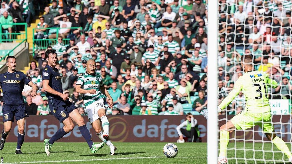 Celtic 3-0 Dundee: Champions go two points clear at top after three ...