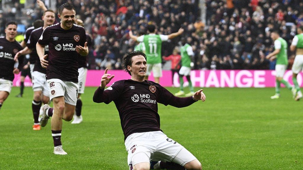 Hearts 2-2 Hibernian: 'Total madness' as quickfire Elie Youan double ...
