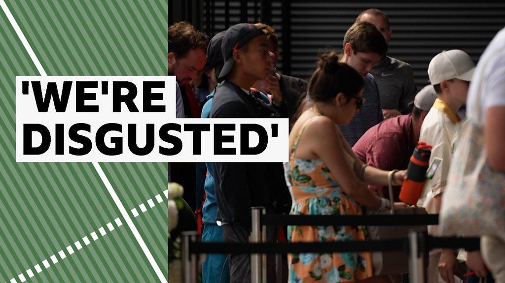 Wimbledon 2023: Fans endure extra-long waiting times on day one - BBC Sport