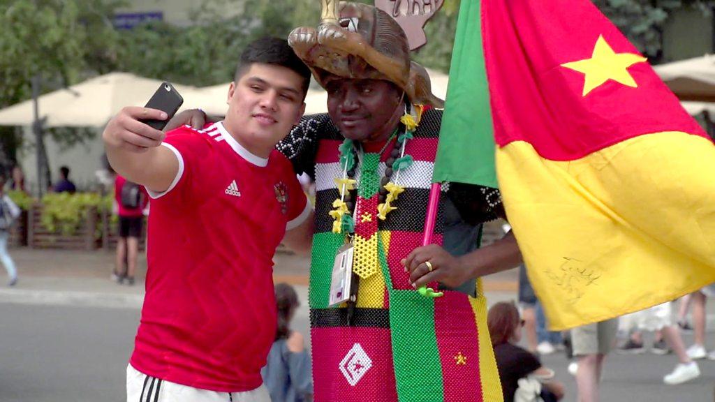 Is this Africa's biggest fan at the World Cup? - BBC Sport