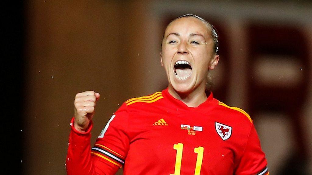 Natasha Harding: Watch forward's best goals for Wales - BBC Sport